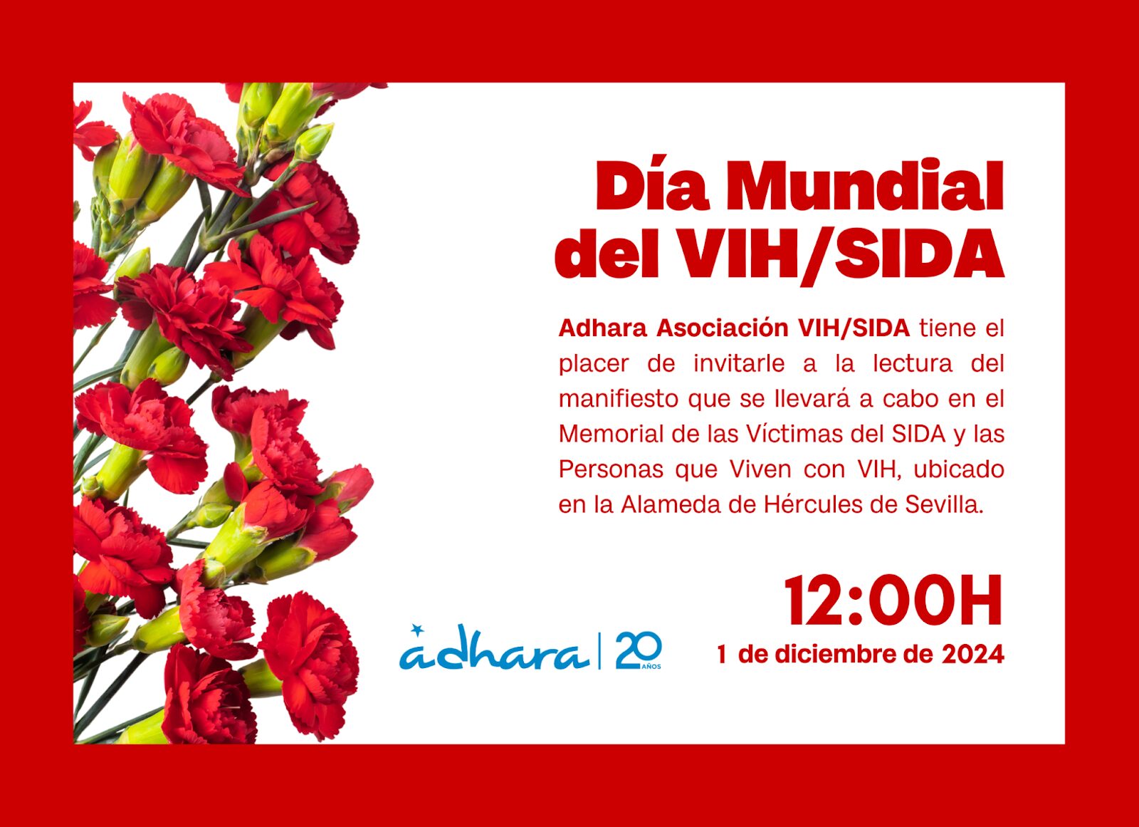 ACTO POR EL DÍA MUNDIAL DEL VIH/SIDA - 1 DE DICIEMBRE - Adhara ...